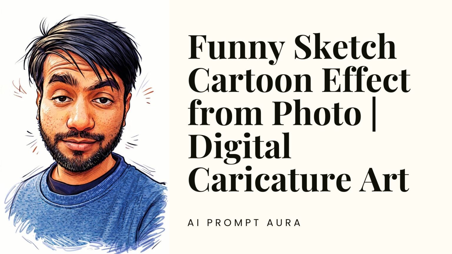 Funny Sketch Cartoon Effect from Photo – Turn Your Portrait into a ...